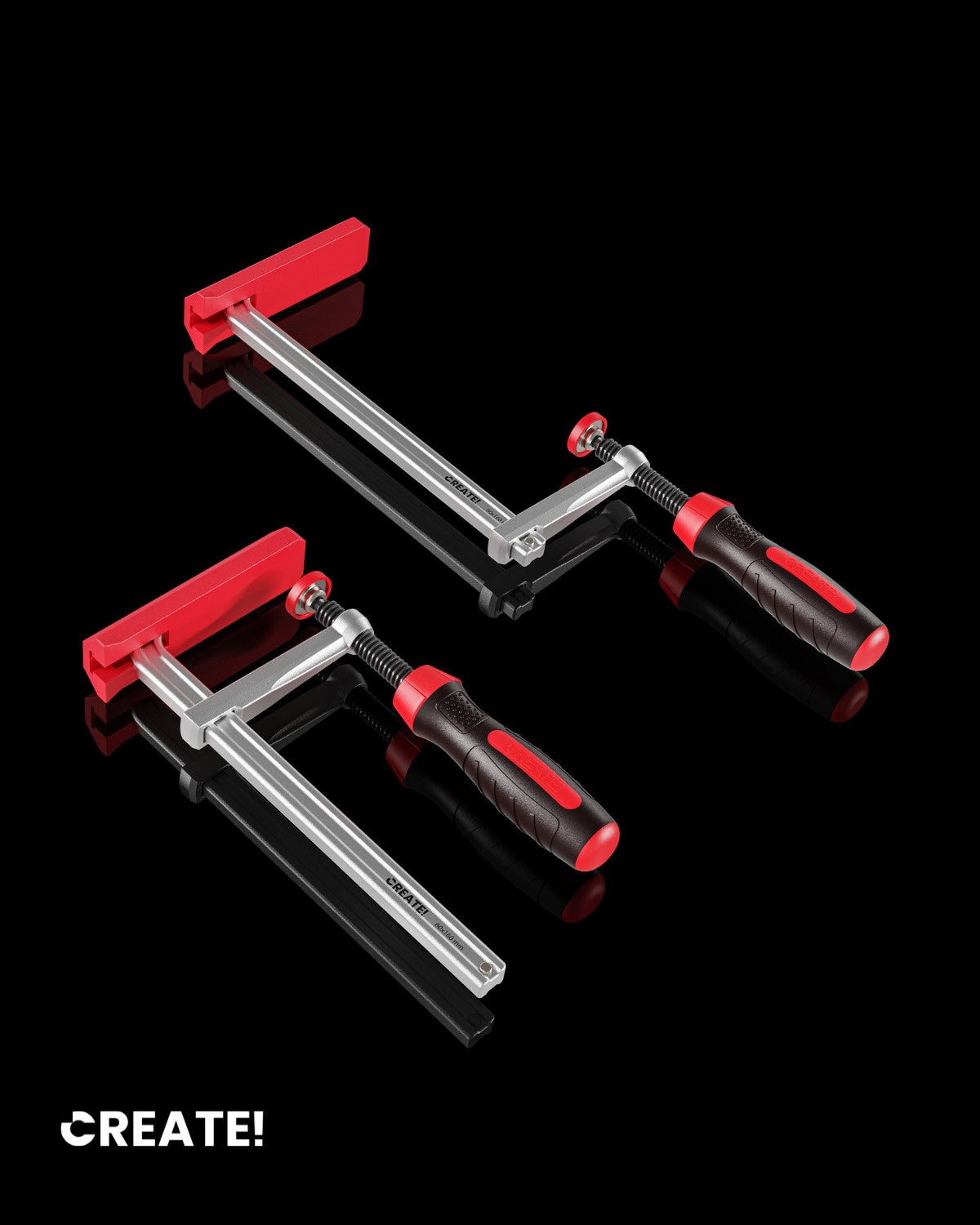 cFix-Classic - Schraubzwinge 2er-Set (T-Nut Zwinge) – CREATE!